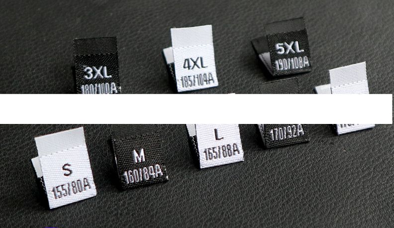 Clothing size code number code clothing code cloth label collar label ...