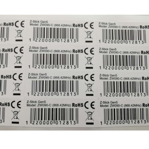 Computer barcode variable data two-dimensional code sticker roll serial ...