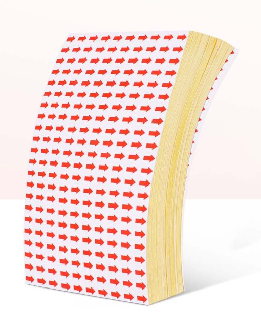 Spot arrow sticker defective product rework rework mark sticker red ...
