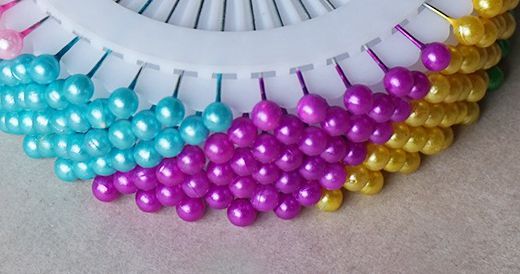 Spot positioning bead needle handmade pearl needle pin color bead ...
