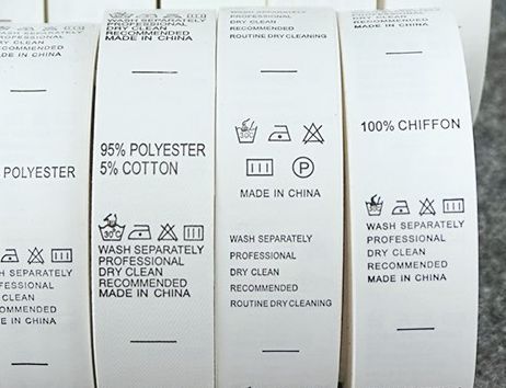 Spot clothing washing water mark composition mark English washing water ...