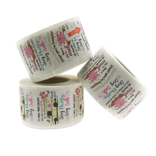 Custom roll sticker sticker sticker color cartoon bronzing printing ...