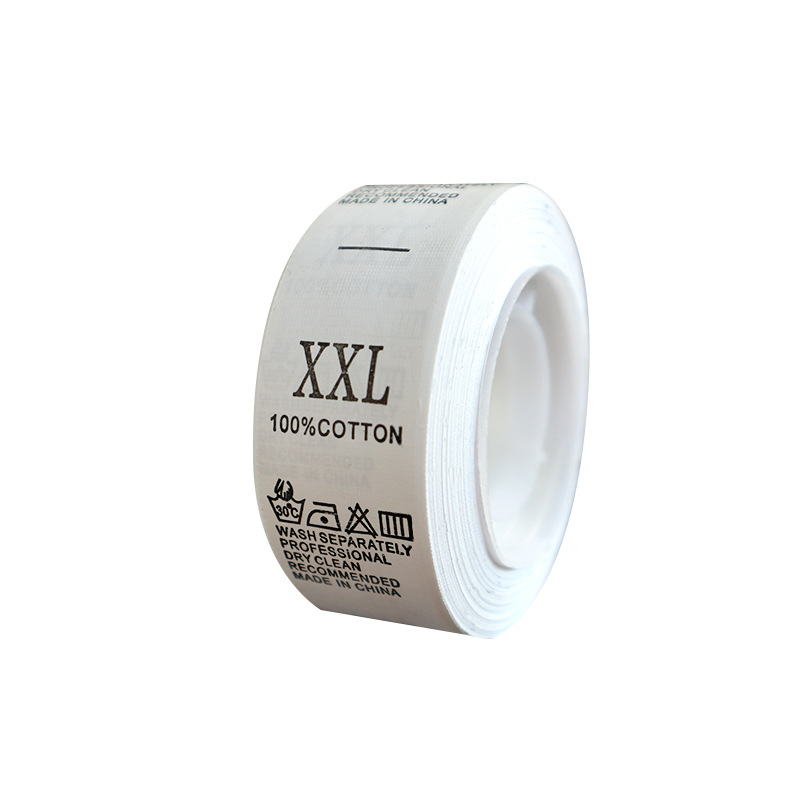 English pure cotton general washing water label washing water label ...