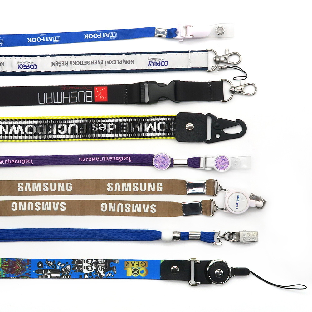 Work permit label lanyard mobile phone short lanyard certificate ...