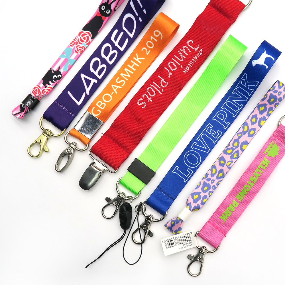 Work permit label lanyard mobile phone short lanyard certificate ...